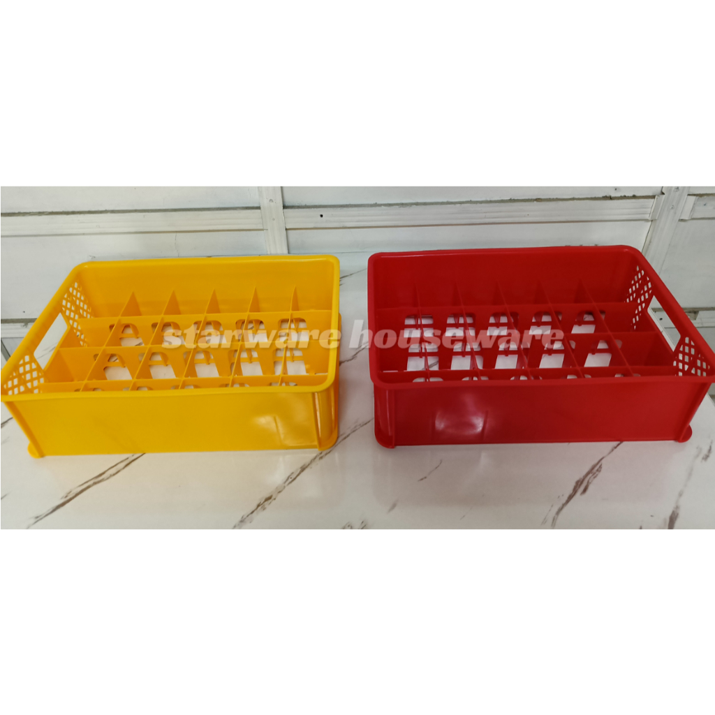 H-001 Sunnyware Sunny Glass Crate/ Soft Drinks Case ( RANDOM COLOR ) | Shopee Philippines