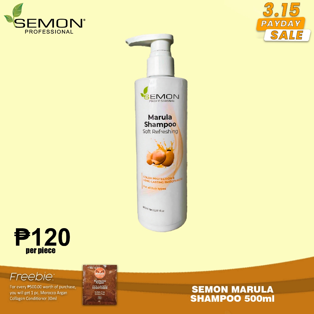 Semon Marula Shampoo 500ml | Shopee Philippines
