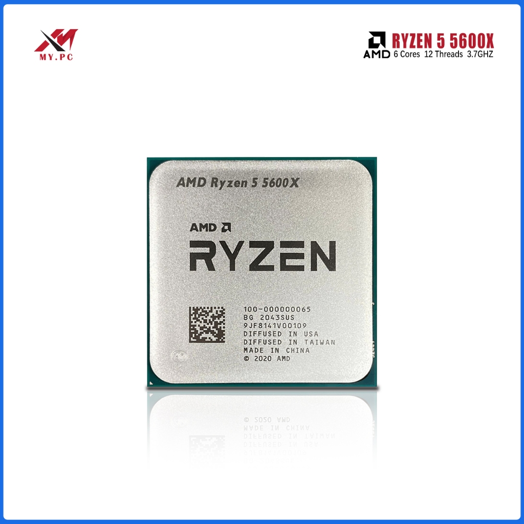 AMD Ryzen 5 5600X 3.7GHz 6-Core 12-Thread 65W Socket AM4 CPU Processor ...