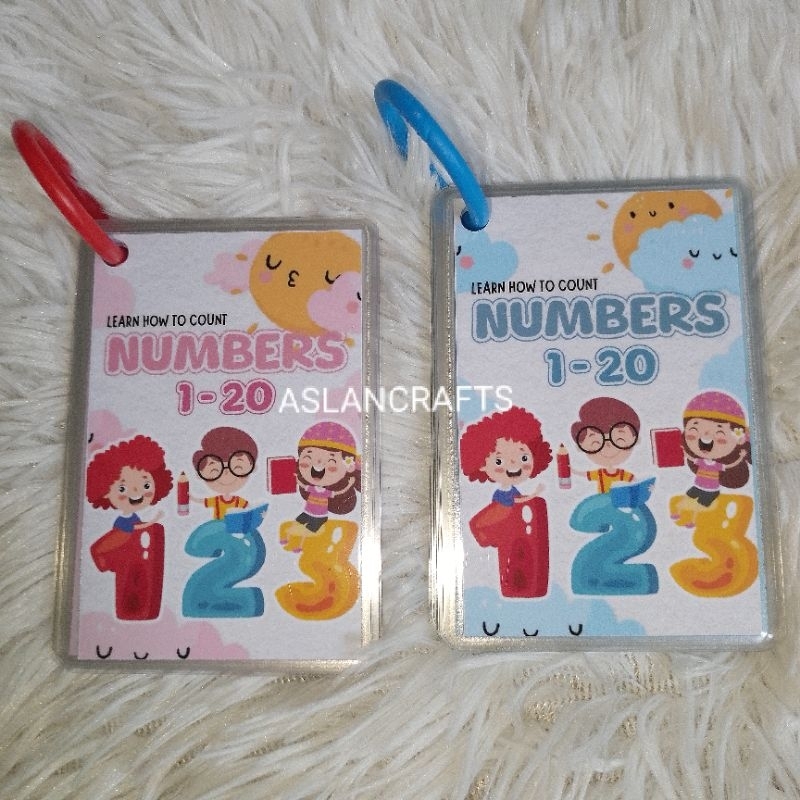 LAMINATED NUMBER 1-20 FLASH CARDS Learnings Flash Cards | Shopee ...