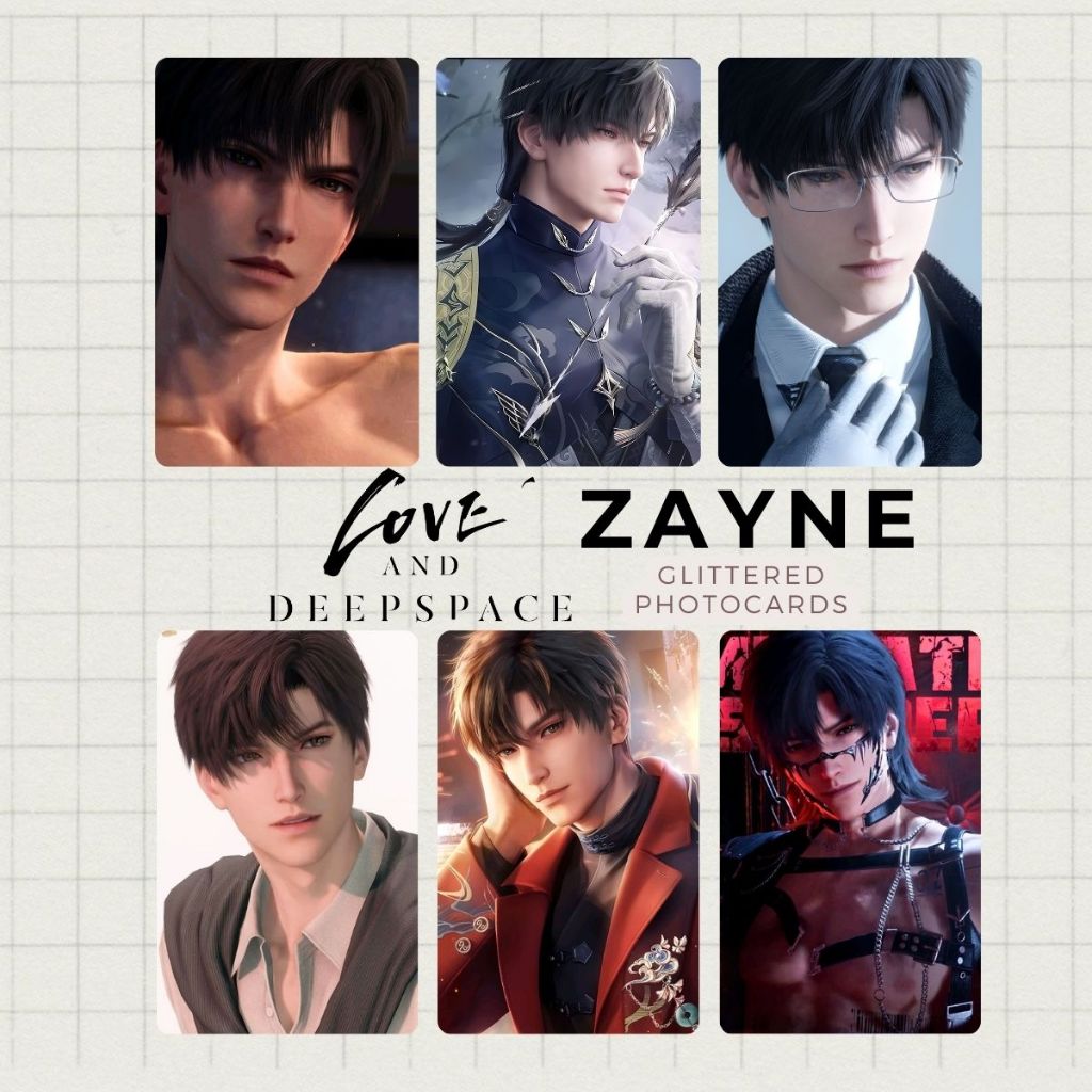 ZAYNE Love and Deepspace - 650 GSM Thick Glitter Photocards FREE ...
