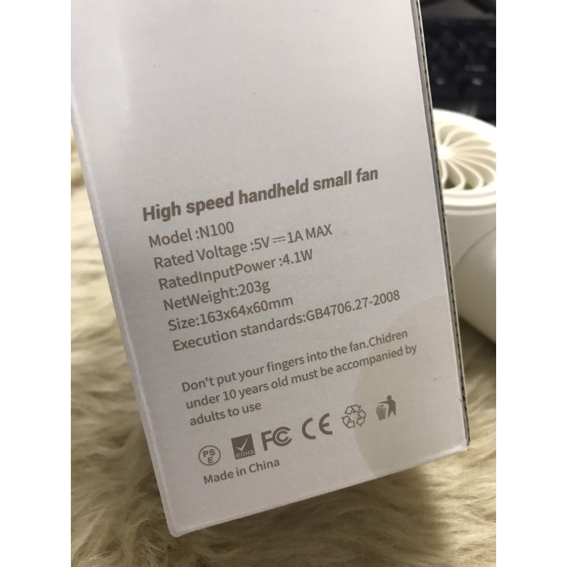 HIGH SPEED HANDHELD SMALL FAN N100 | Shopee Philippines