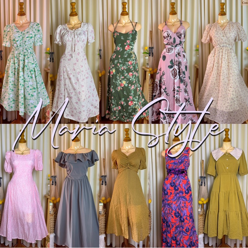 HANDPICKED RANDOM MIDI MAXI DRESS PRELOVED | Shopee Philippines