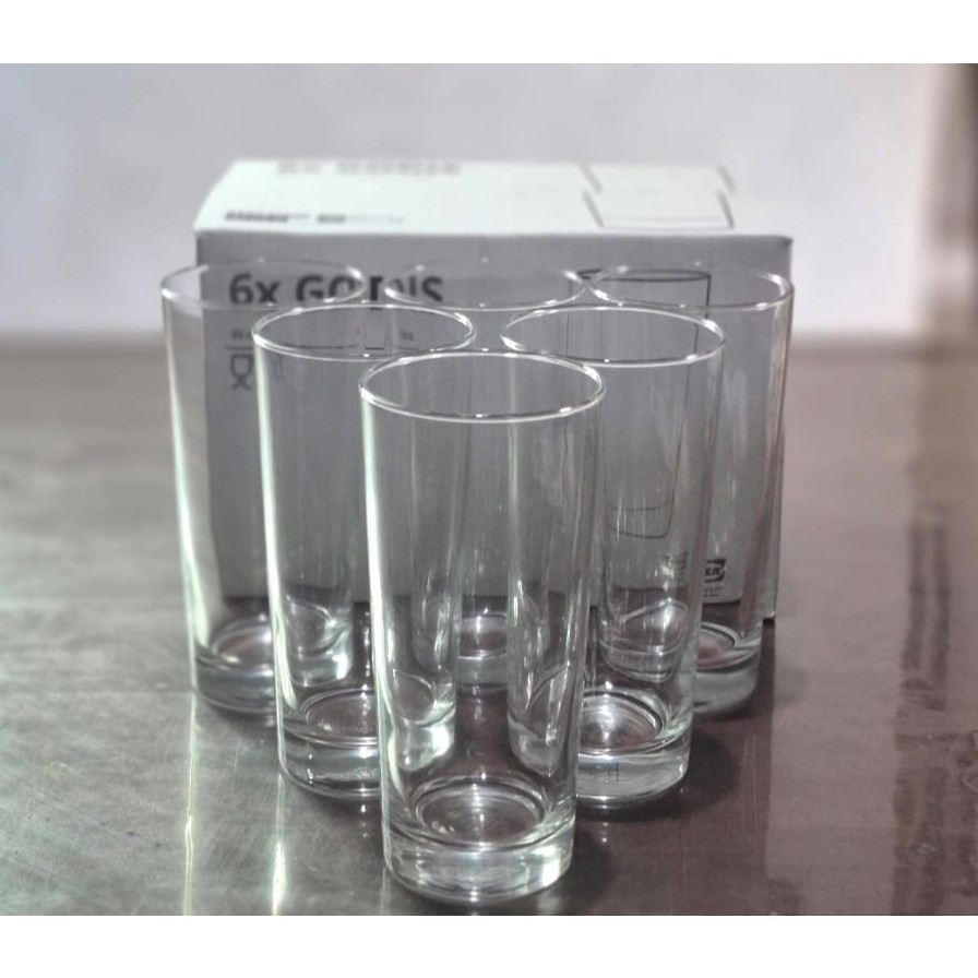 IKEA 6pcs Clear Glass | 40cl (14oz) | Shopee Philippines