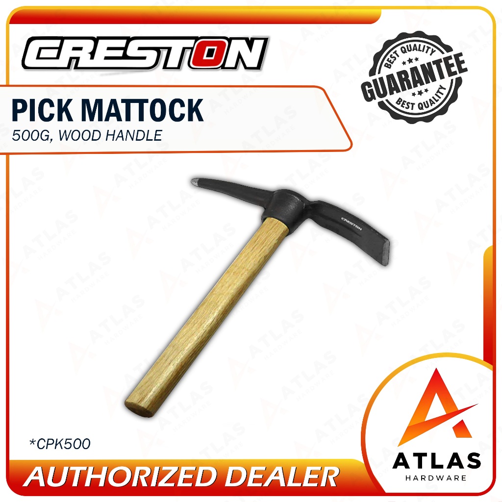 Creston Pick Mattock 500G with Wood Handle | Shopee Philippines