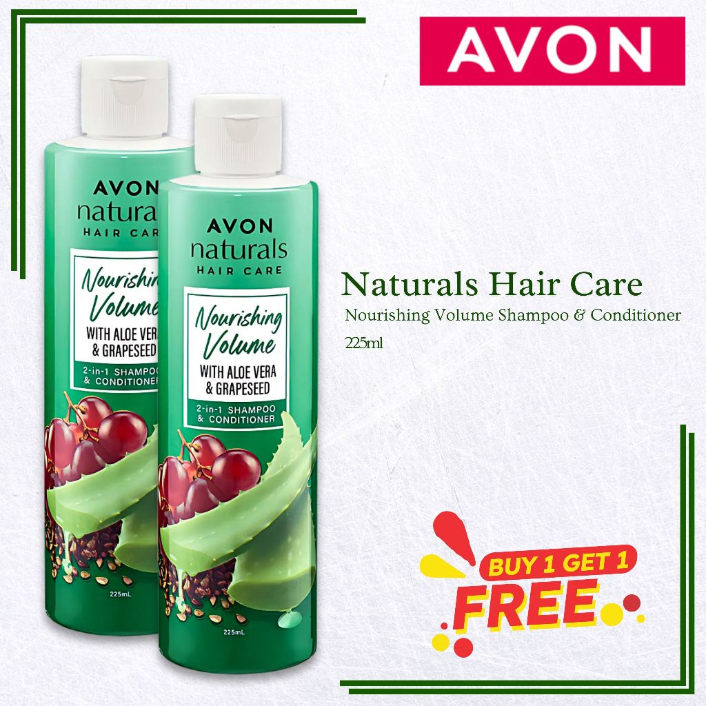 AVON Buy 1 take 1 Nourishing Volume With Aloe Vera & Grapeseed Shampoo ...