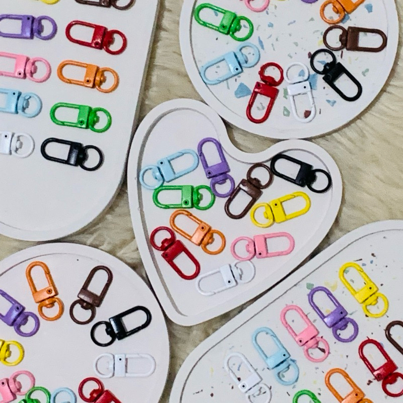 Claw Hook U-Shaped Candy Color Keychain Metal Lobster Clip Matching ...