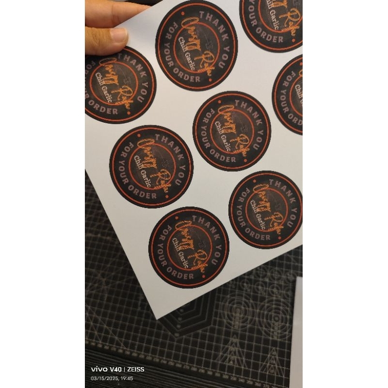 LOGO STICKER Matte and glossy | Shopee Philippines