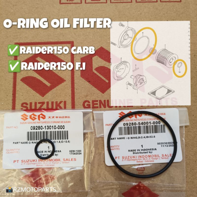 OIL FILTER O-RING RAIDER150 CARB / F.I | Shopee Philippines