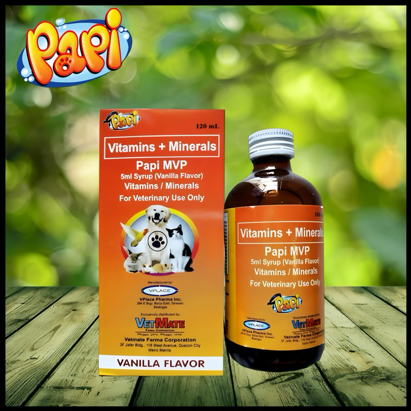 Papi MVP Multivitamins for Dogs & Cats 120ml | Shopee Philippines