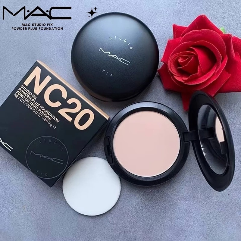 MAC POWDER FOUNDATION/ MAC Studio Fix Powder Plus Foundation 15g /NC20 ...