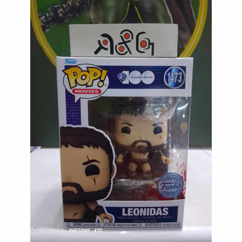 Funko POP! WB 100 Celebrating Every Story - 300 Leonidas Bloody SE ...