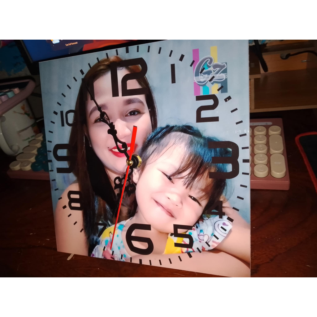 Personalized Sintra Board Clock 8x8 with stand | Shopee Philippines