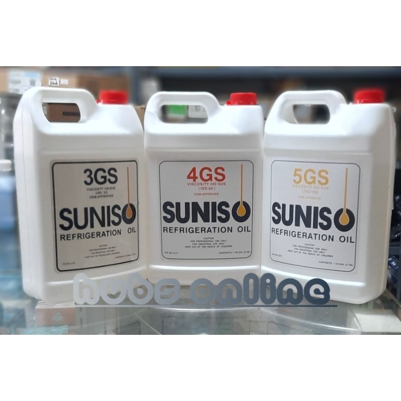 Suniso Oil 3GS , 4GS , 5GS REFRIGERATION Oil (3.78L) | Shopee Philippines