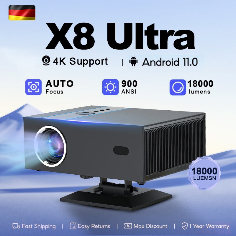 【HOT】APEXUS X8 Ultra AutoFocus1920HD 4K 18000Lumen 900ANS LED Android ...