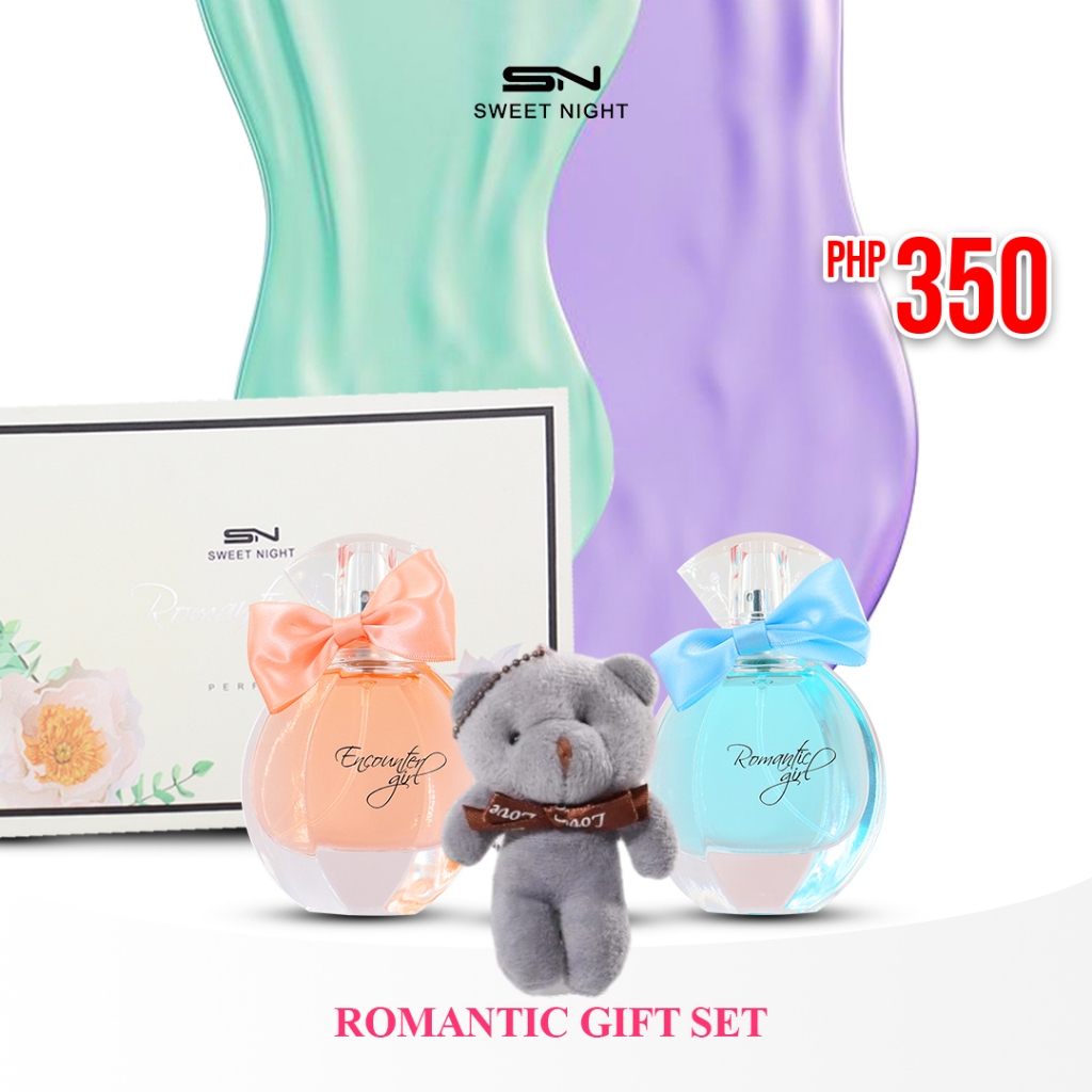 Sweet Night Romantic Gift Set. 2in1 Perfume with Teddy Bear | Shopee ...