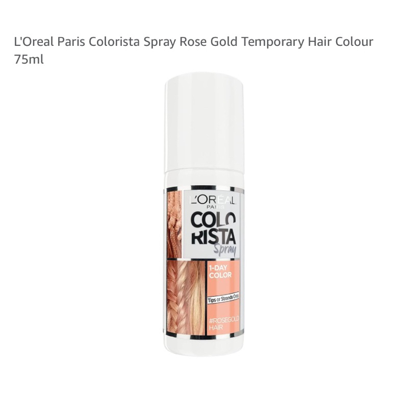 L’oreal paris colorista hair makeup temporary 1 day hair color | Shopee ...
