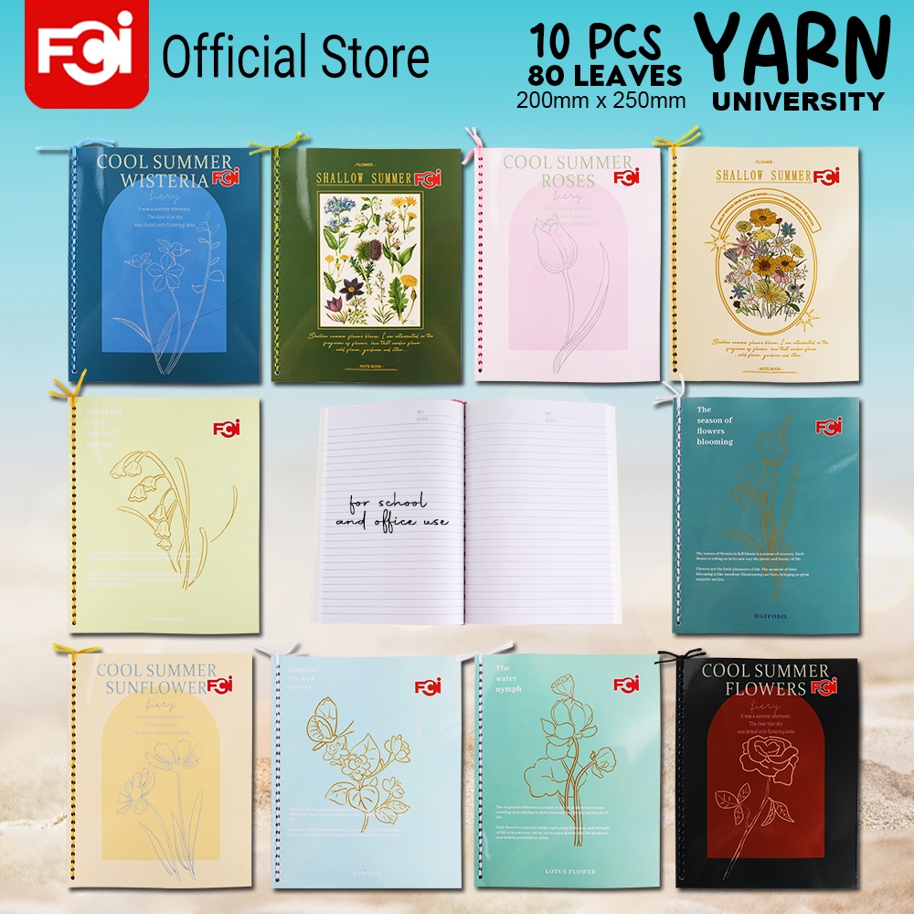 FCI University WITH YARN Notebook, comes in New Designs for Students 80 ...