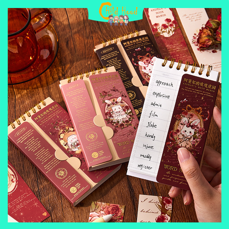 Students Learn English To Recite Word Books Cartoon Small Portable ...