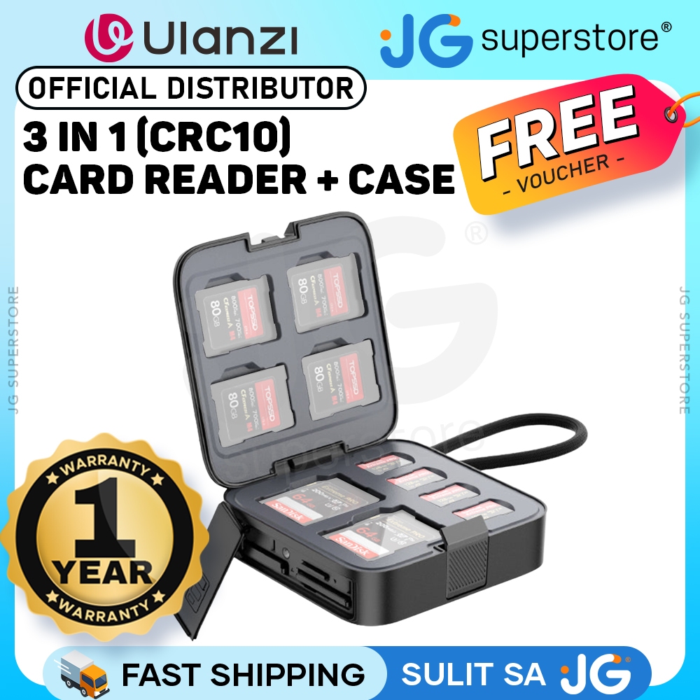 Ulanzi CRC10 3-in-1 Card Reader Case CFA/ SD /TF to USB 3.2 Gen2 Type-C ...