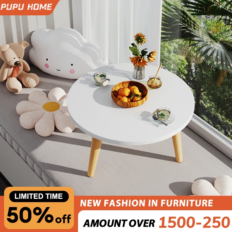 Small round table Living room side table bedside table sofa corner tea ...