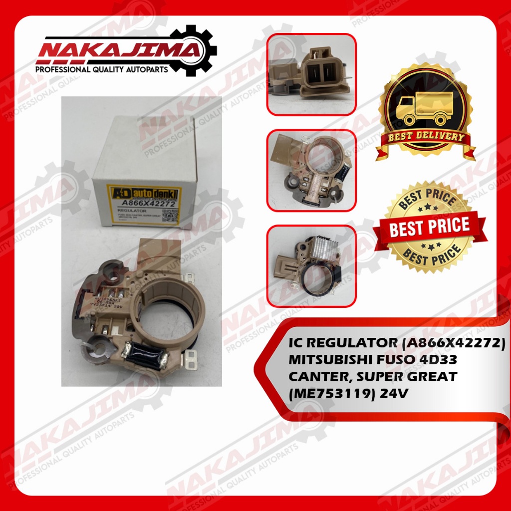 IC REGULATOR (A866X42272) MITSUBISHI FUSO 4D33 CANTER, SUPER GREAT ...