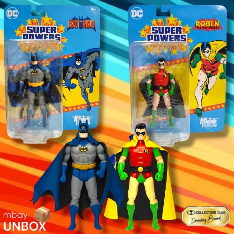[BUNDLE] McFarlane DC Super Powers BATMAN & ROBIN Drawing Board ...