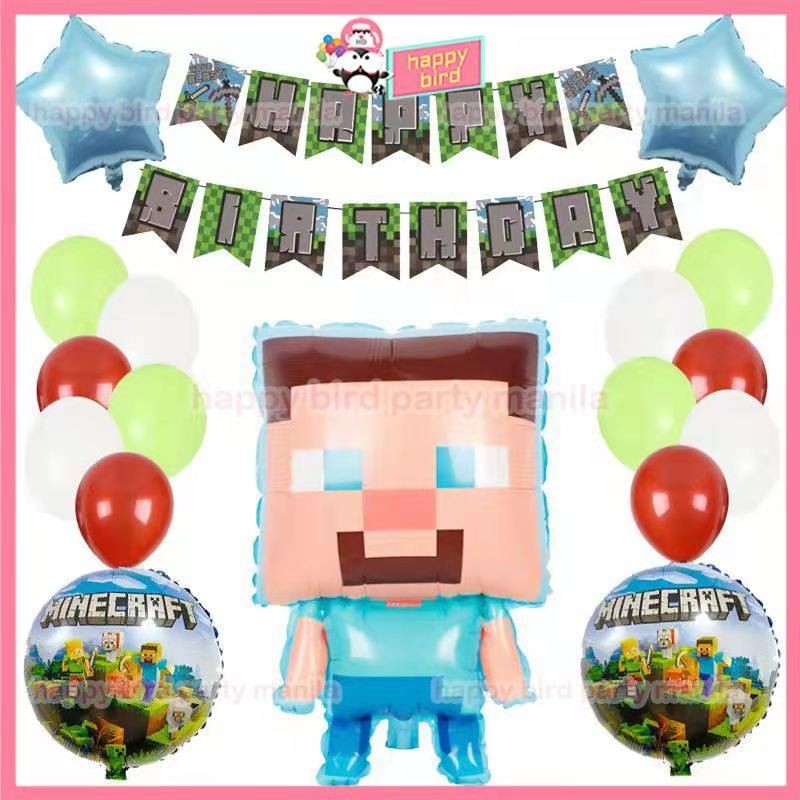 MineCraft Balloon set party decor partyneeds party supplies | Shopee ...
