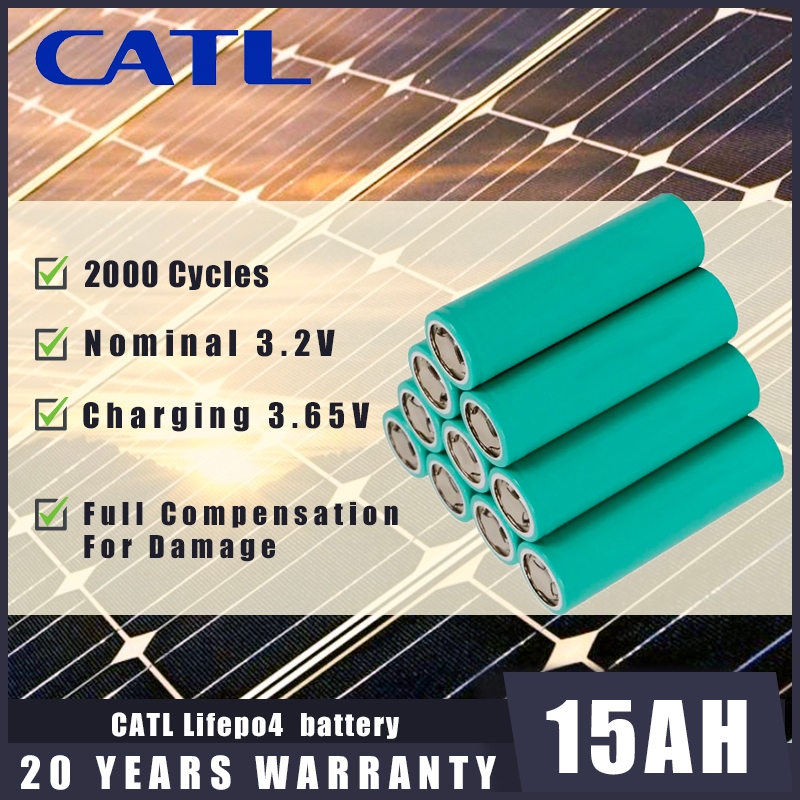 【CATL】15AH Lifepo4 Battery 3.2V Original 33140 Solar Lithium Ion ...