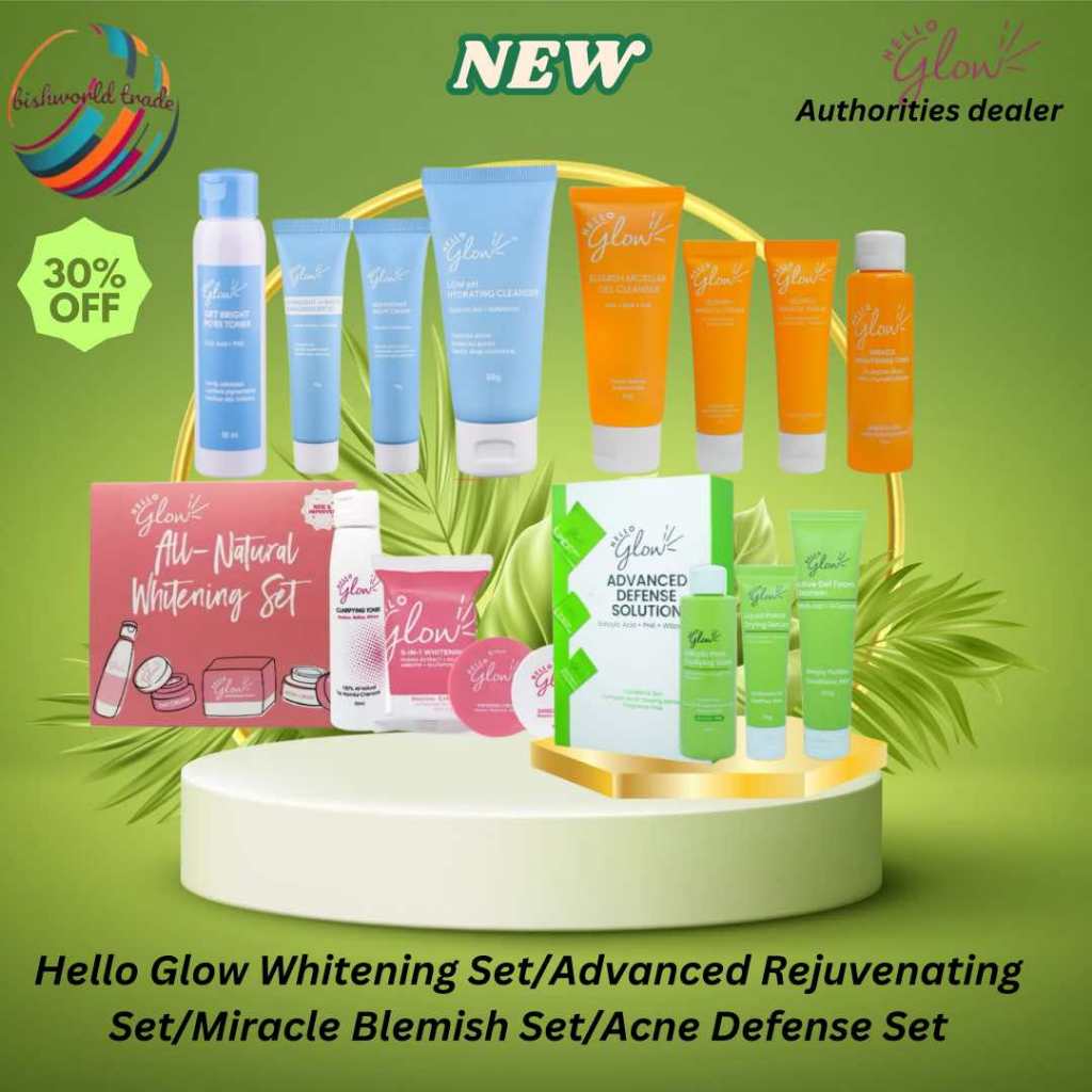 BEST SELLER! Hello Glow Whitening Set/Advanced Rejuvenating Set/Miracle ...