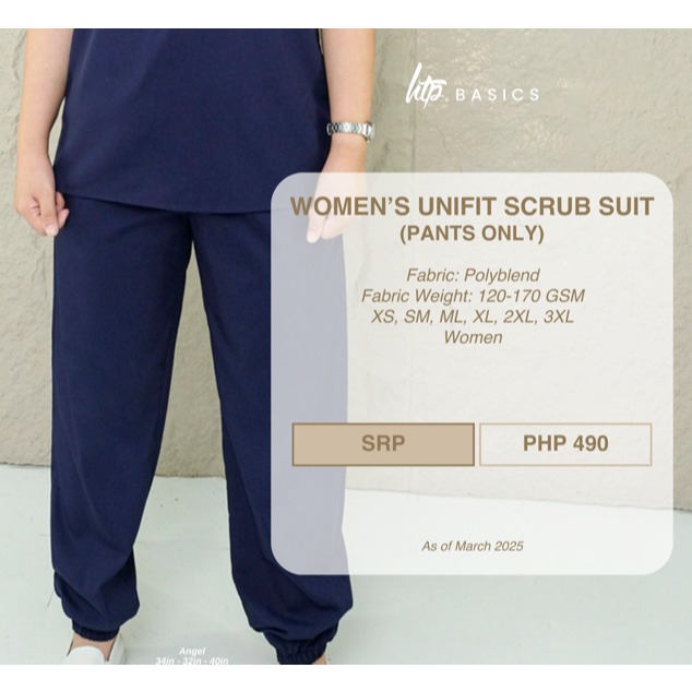 HTP Basics WOMEN'S Unifit Scrub suit - Can Choose Size for Top & Pants ...