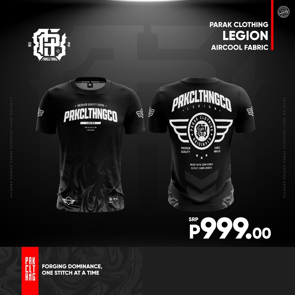 Parak Clothing Legion Aircool Fabric T-shirt | Shopee Philippines