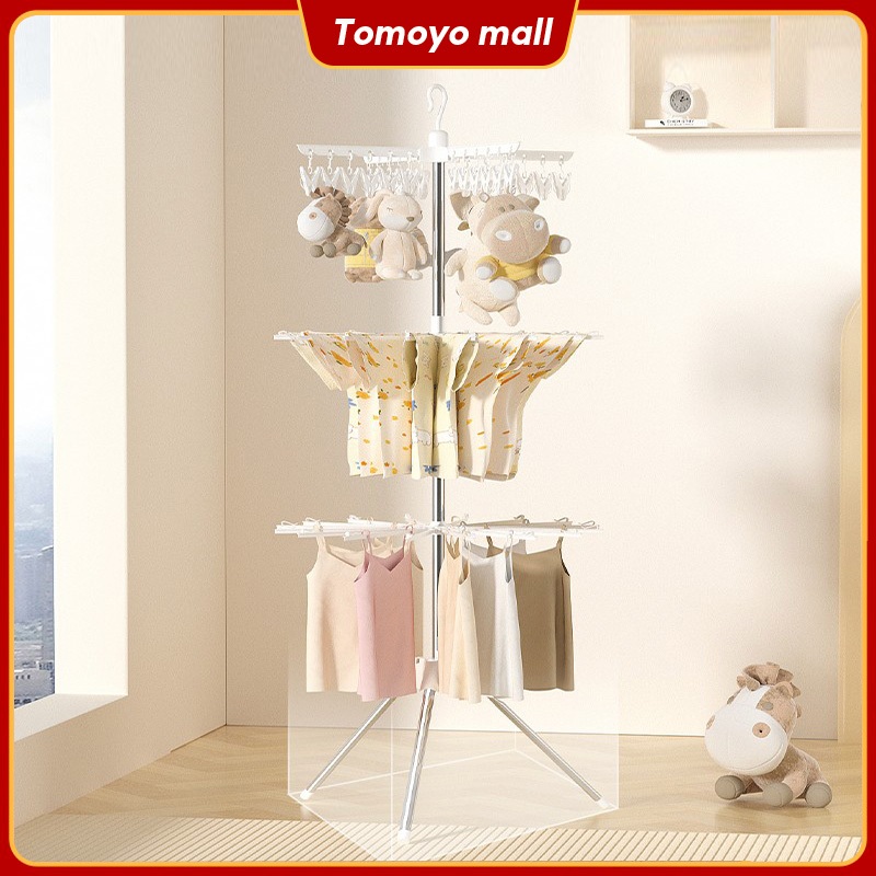 Foldable Clothes Rack Children Drying Rack Bedroom Clothes Hanger ...