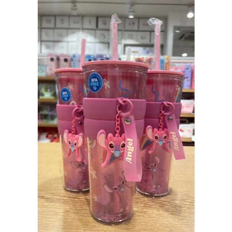 MINISO DISNEY LILO & STITCH COLLECTION PLASTIC TUMBLER W/STRAW PINK 800ML | Shopee Philippines