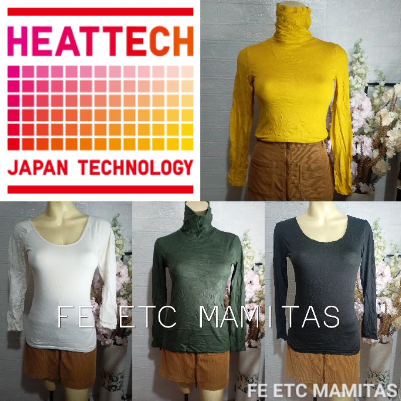Preloved UNIQLO HEATTECH inner thermal wears shirts turtleneck ...