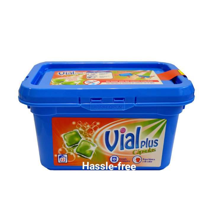 VIALPLUS DETERGENT CAPSULES WHITE & COLORED CLOTHES (12 CAPSULES) MADE ...