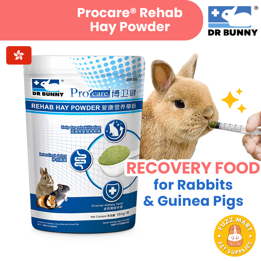 Dr. Bunny Procare™ Rehab Hay Powder (150g) Critical Care Rabbit and ...