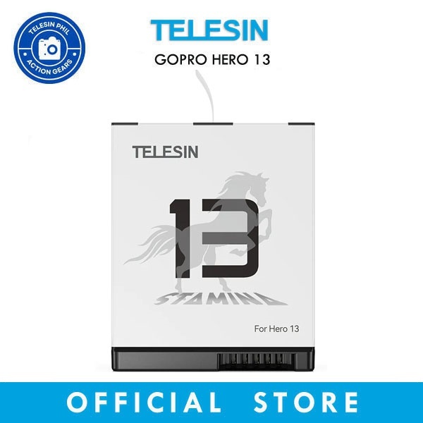TELESIN Stamina Battery GoPro 13 - 1950mAh Rechargeable Enduro Camera ...