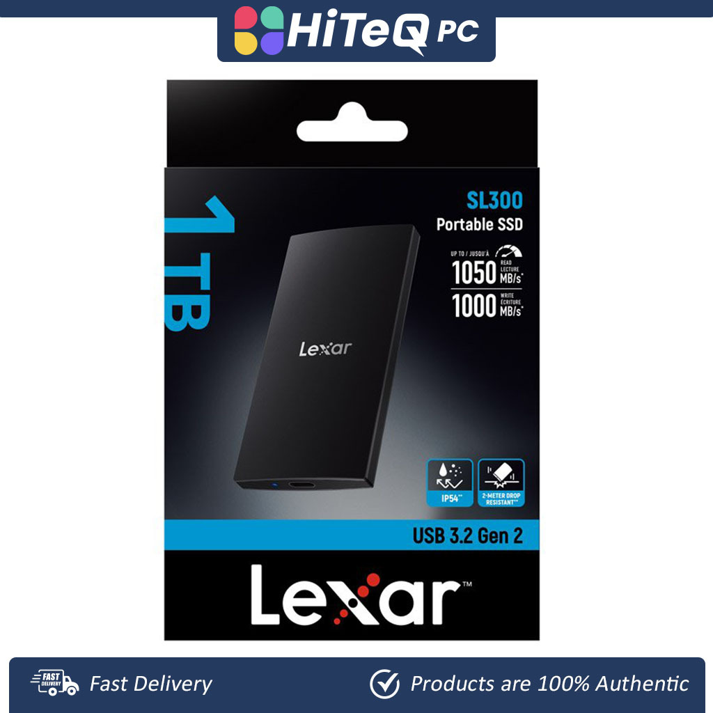 HiteqPC | Lexar SL300 1TB External Portable SSD USB 3.2 Gen 2 | Shopee ...