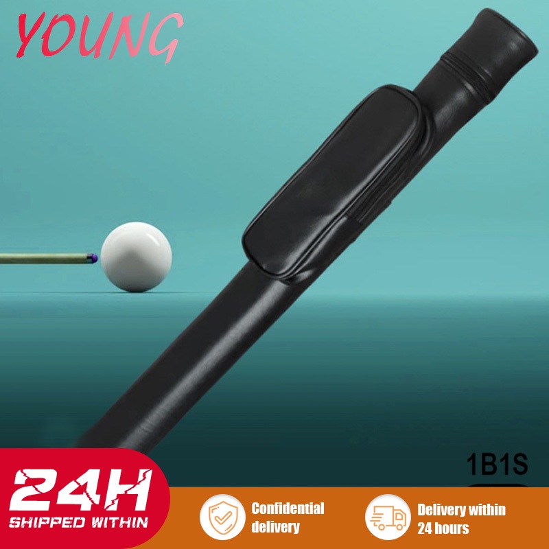 Billiard Single Cue Hard Case Black Pool Cue Stick Hard Case 1 Stick 2 ...