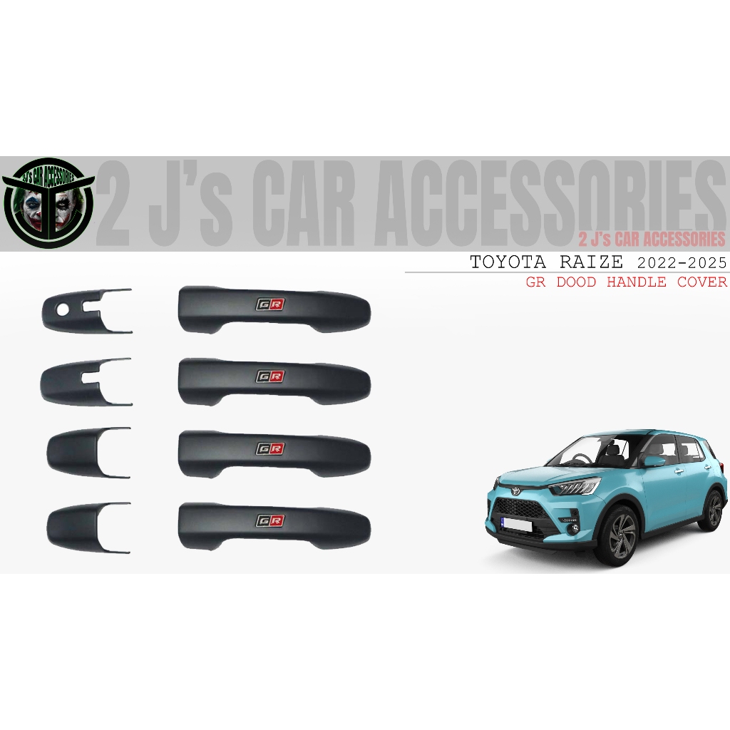 TOYOTA RAIZE 2021 TO 2025 GR HANDLE COVER / OUTER HANDLE COVER / 4 DOOR ...