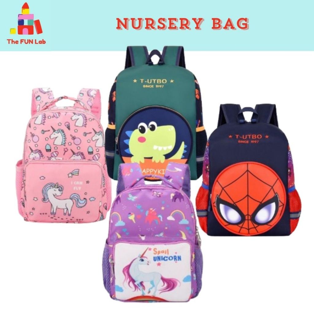 TFL School Cartoon Bag For Kids Kindergarden for Girls and Boy | Shopee ...