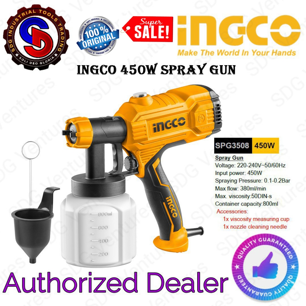 INGCO 450W Spray Gun (SPG3508) | Shopee Philippines