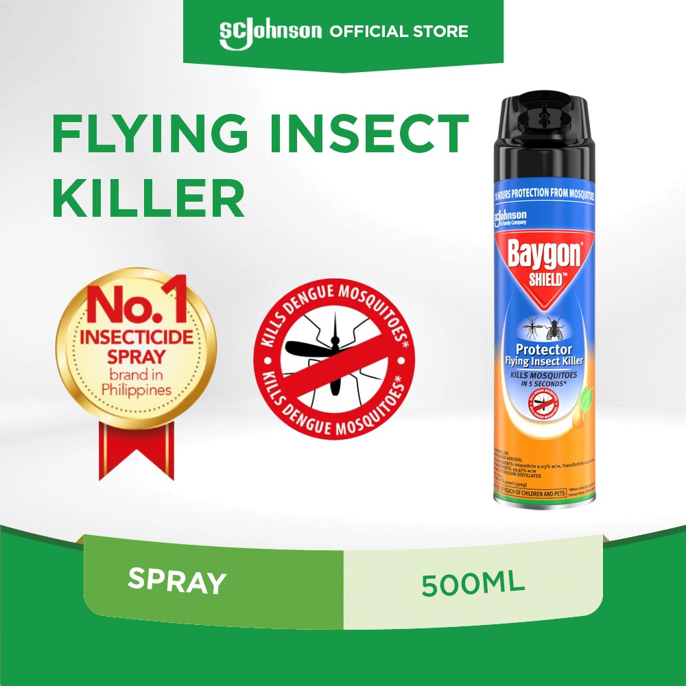 Baygon Protector Flying Insect Killer - 500ml | Shopee Philippines