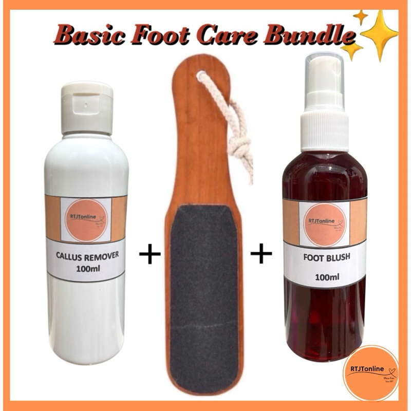 Basic Foot Care Regimen Foot File Callus Remover Foot Blush 100ml ...