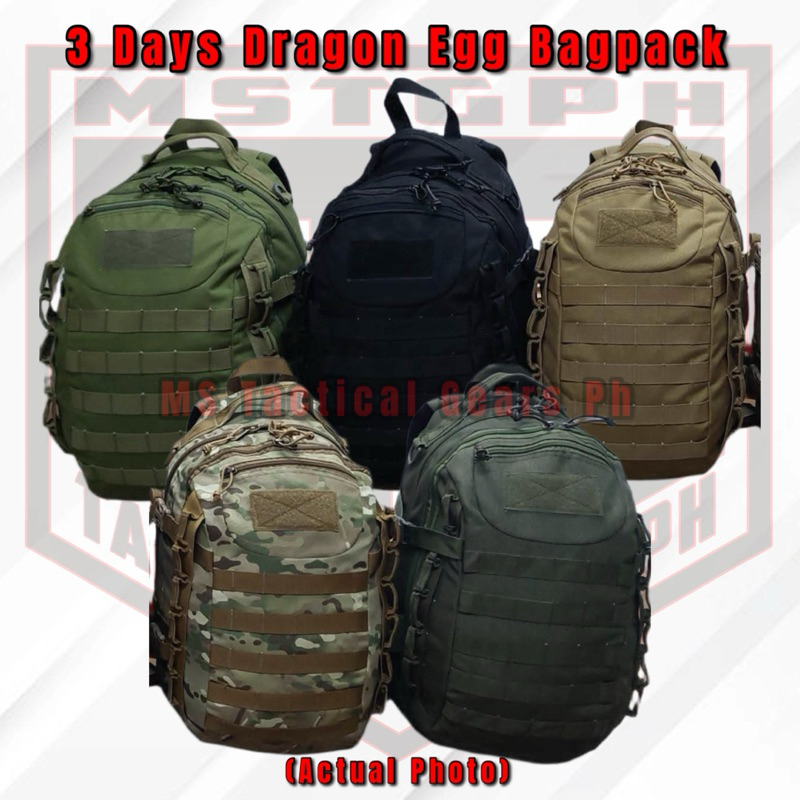MS Tactical Gears Ph | 3 Days Tactical Dragon Egg Bagpack | Shopee ...