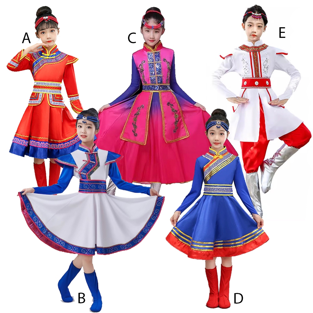 Mongolia Girl Costume for Kids United Nations Cosplay Mongolian ...