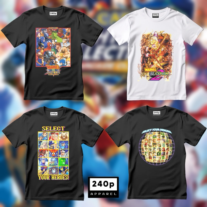 Marvel vs. Capcom Clash of Super Heroes big graphic unisex shirt ...