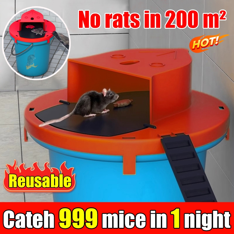 New Rat Cage Trap Rat Catching Bucket Fully Automatic Rodent Control ...