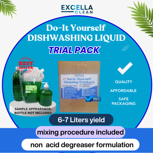 DIY DISHWASHING LIQUID KIT TRIAL pack 6 -7 liters yield | Shopee ...